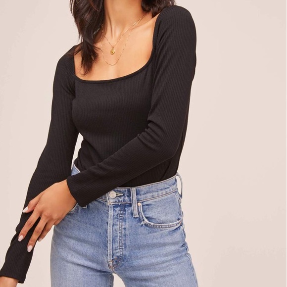 Astr | Tops | Astr The Label Raegan Bodysuit Black M | Poshmark